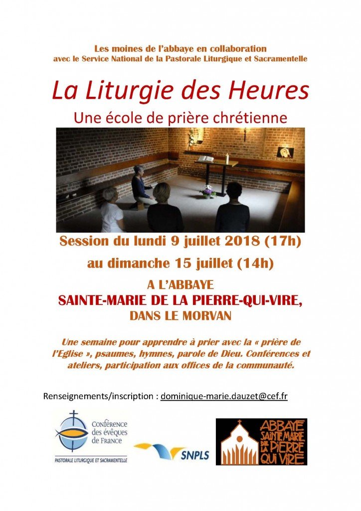 Session Liturgie des Heures, école de prière chrétienne | Liturgie ...